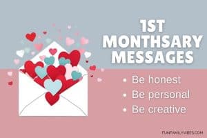 Sweet 1st Monthsary Messages, Quotes and Letters for Him or Her - Fun ...