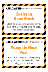 Halloween Minute to Win It Games - Fun Family Vibes