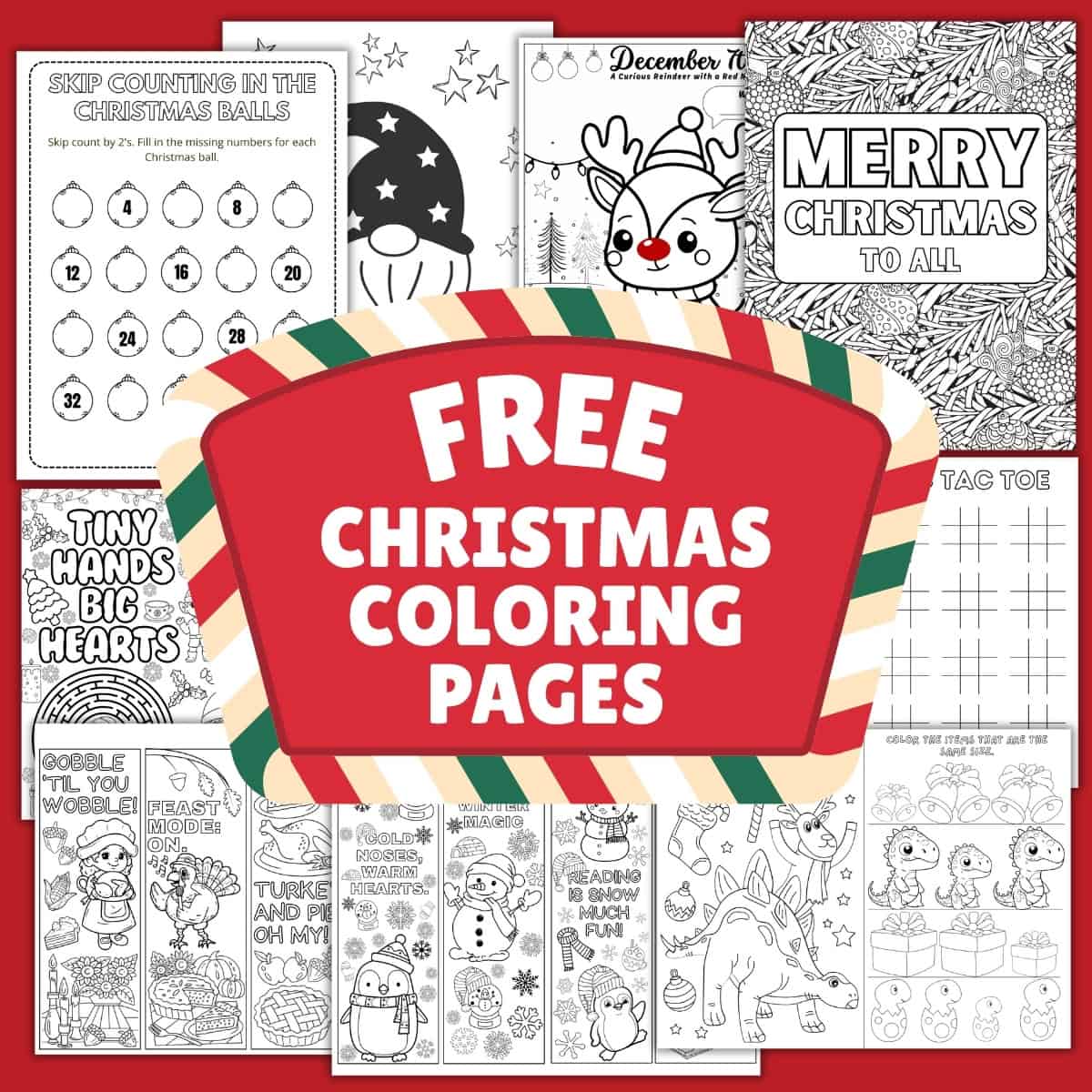 Free Christmas Coloring Pages - Fun Family Vibes